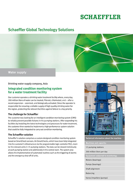 Integrated condition monitoring system for a water treatment facility ...