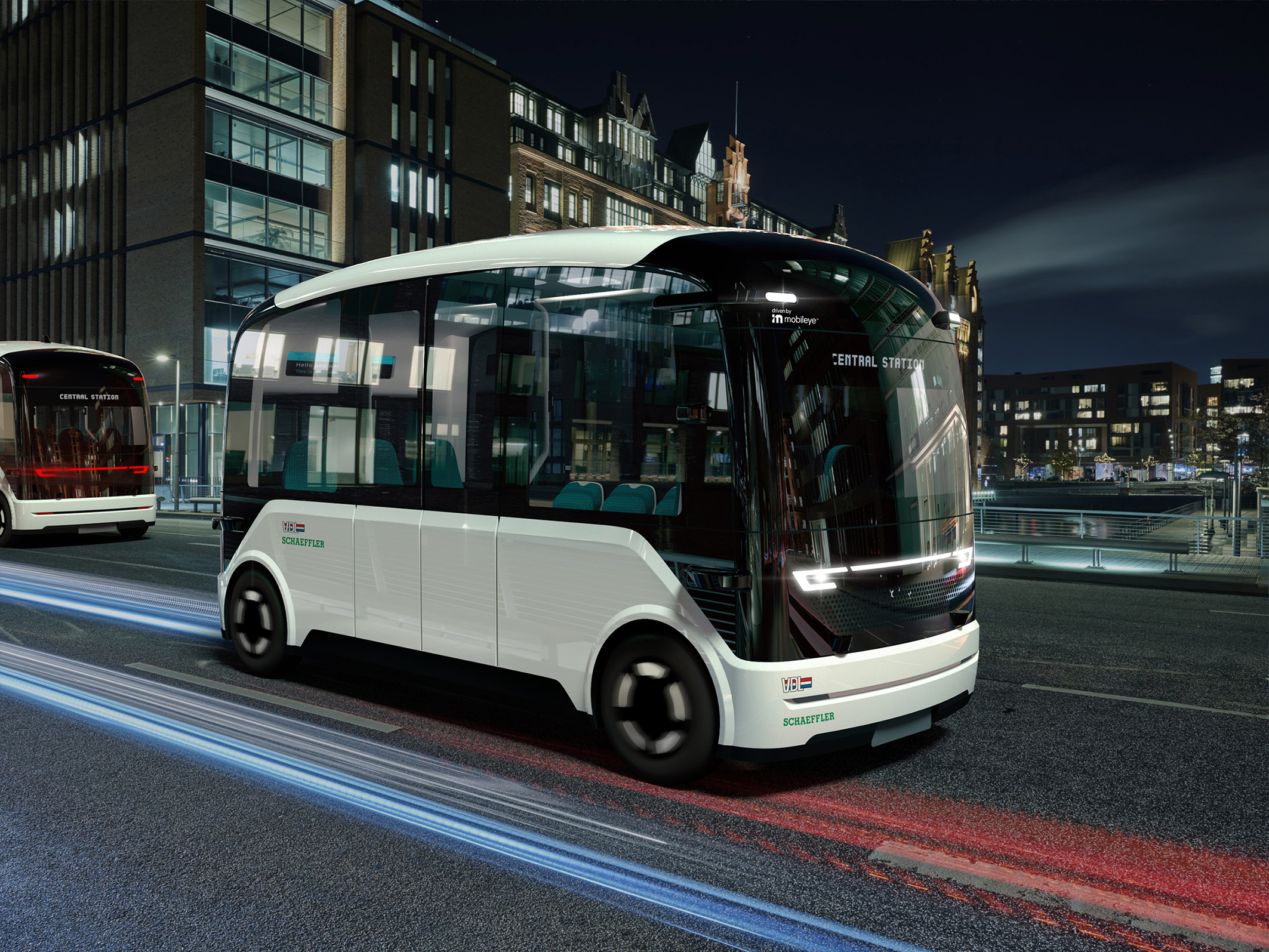 Impression of the autonomous driving shuttle vehicle | Imprensa ...